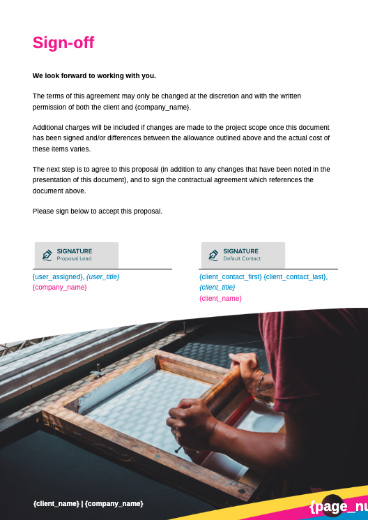 Printing Proposal Template | Proposify